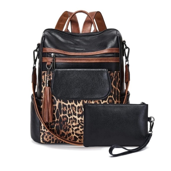 Bags | Leopardprintbackpack | Poshmark